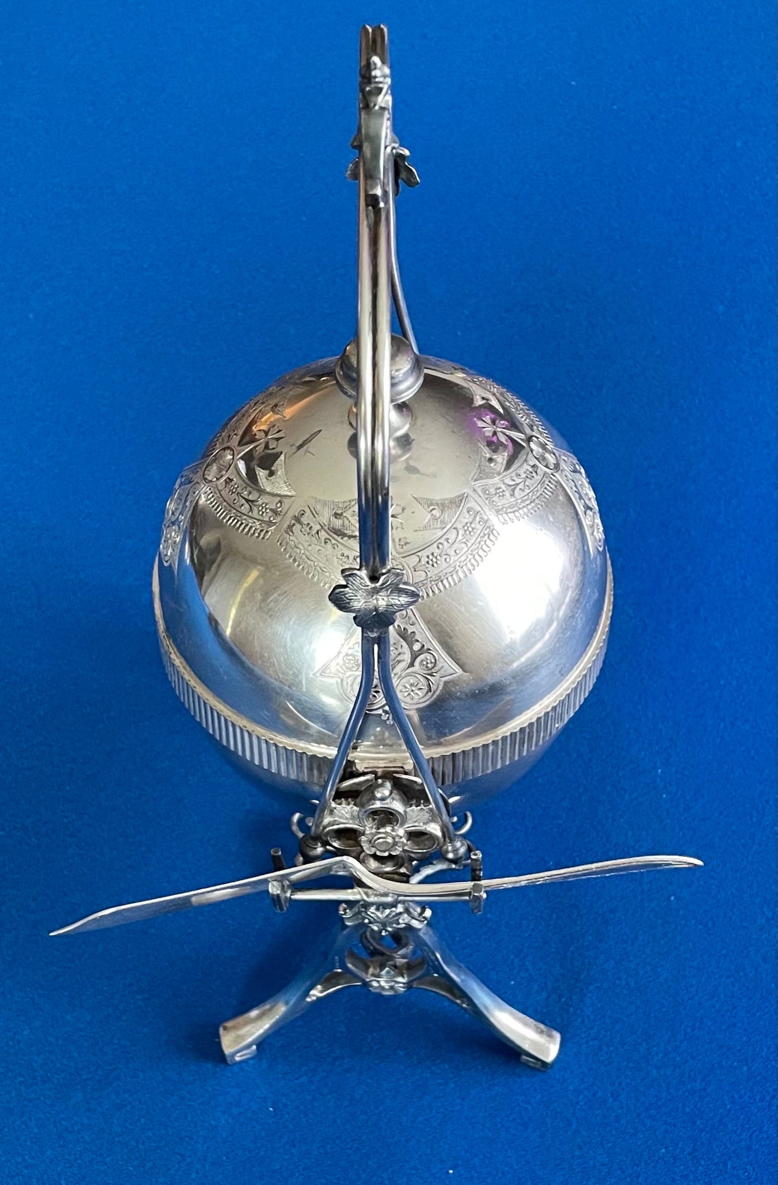 Stunning Victorian SIMPSON HALL & MILLER "mechanical" Silver Plate Roll ...