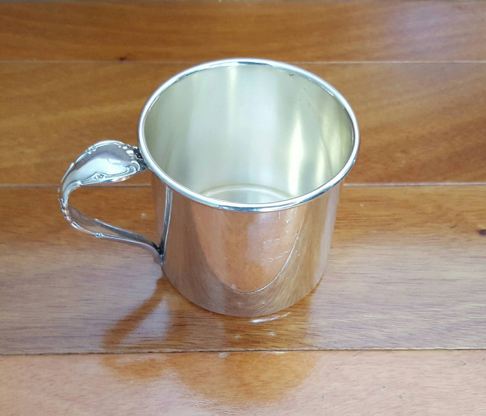 Vintage ONEIDA Silver 1960 AFFECTION Baby Christening Cup, Mono Jenny ...