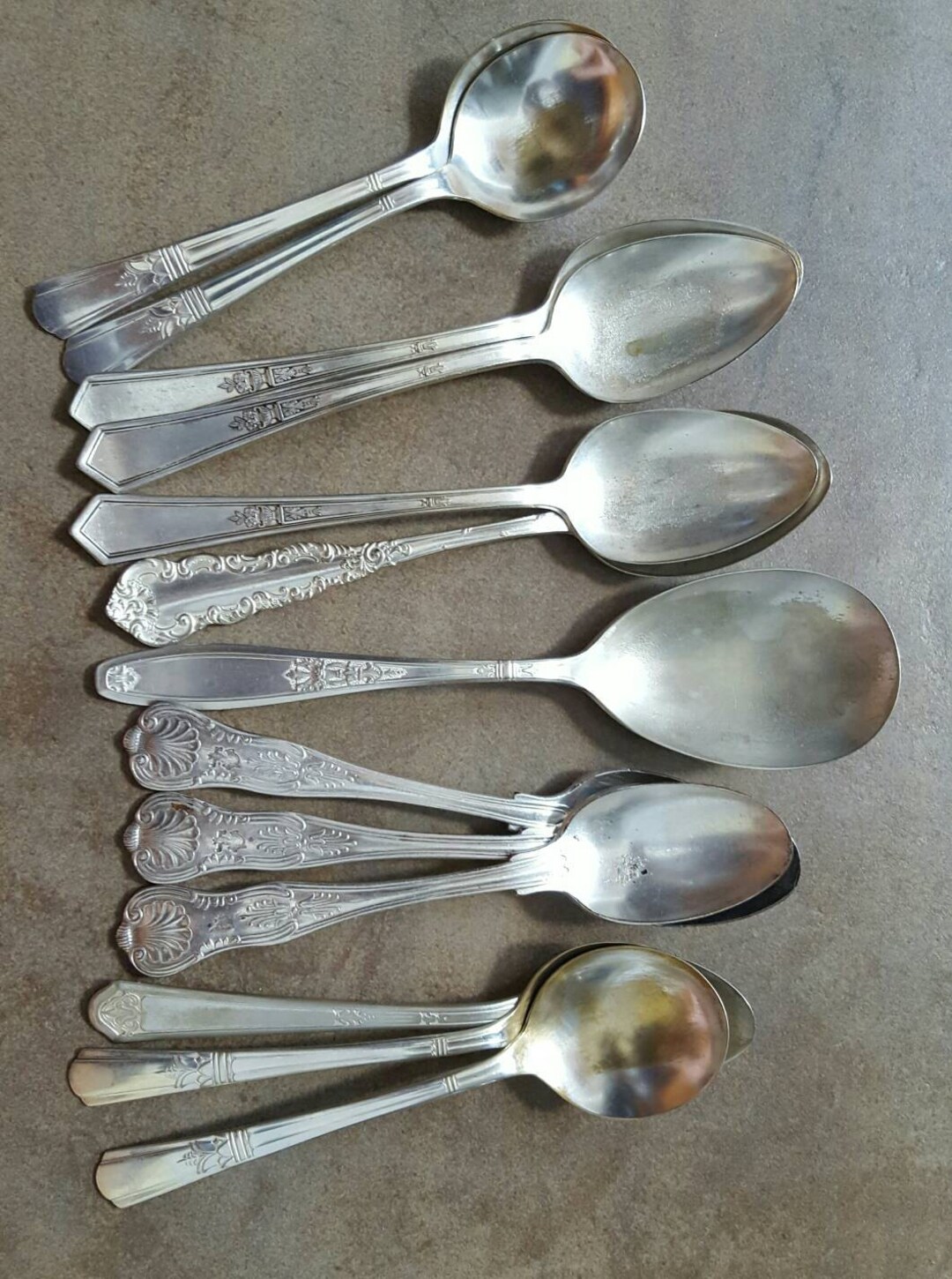 Antique/vintage Silver Plate Mixed Flatware Jewelry Craft Supplies Lot ...