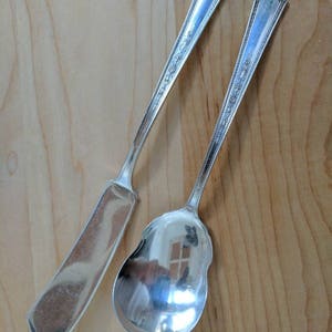 Antique RC Silver Co 1927 ORLEANS Flat Handle Master Butter - Etsy