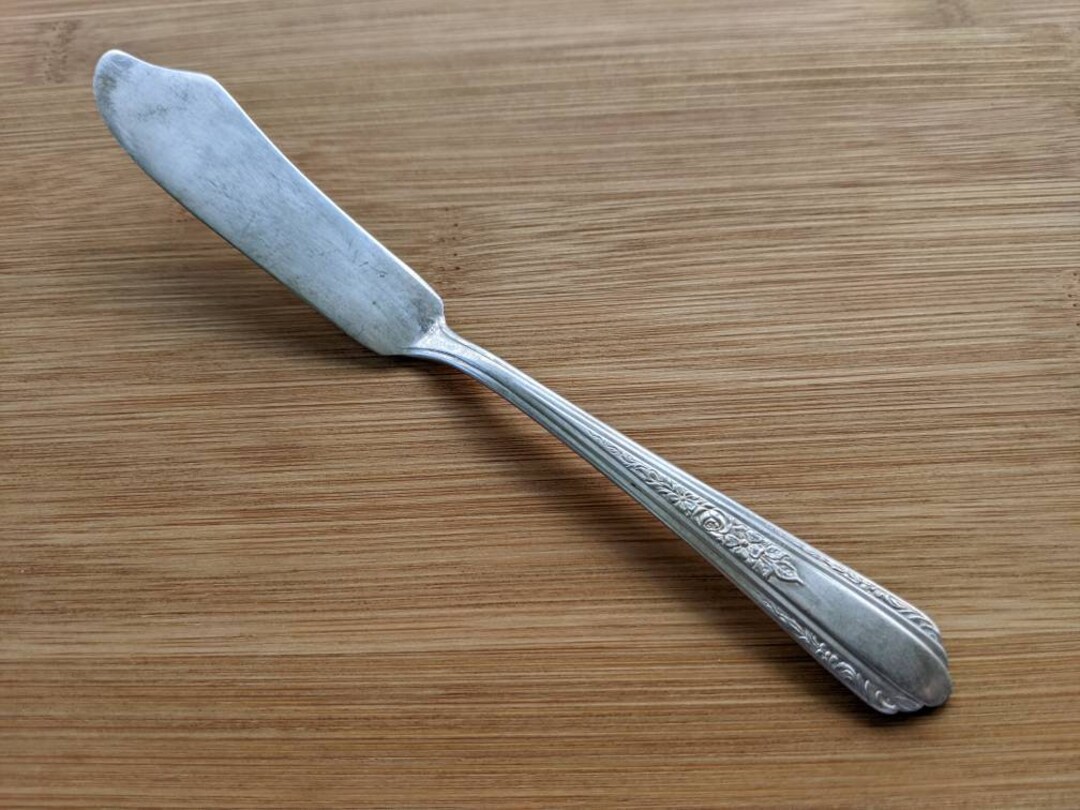 Antique WALLACE Plate 1933 VISION Flat Handle Master Butter Knife 7 1/8 ...