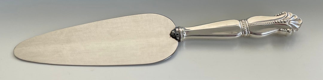 Antique ALVIN Sterling PLUME TIP Hollow Handle Solid Cake/pie Server 9 ...