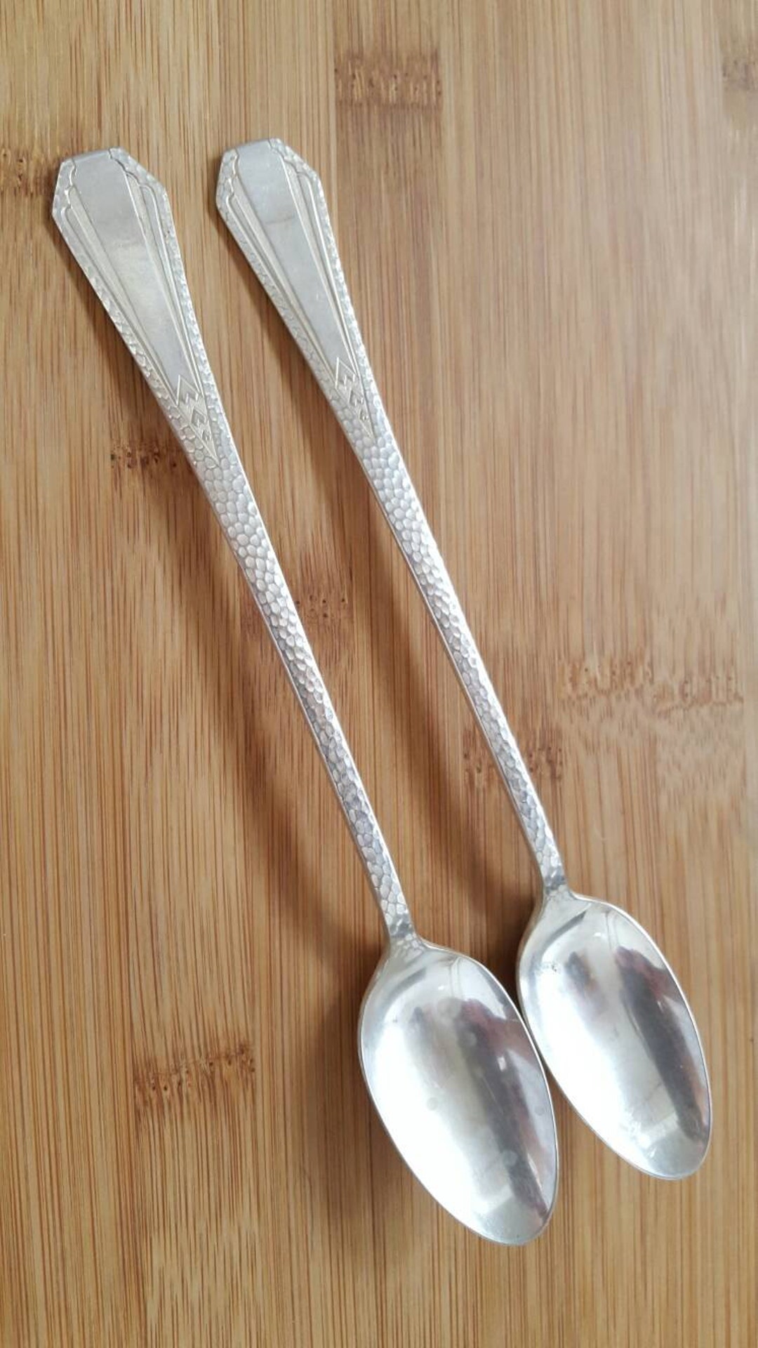 Antique FAIRFIELD Silver 1920 FAIRFIELD TWO Iced Teaspoon 7 5/8", Set ...