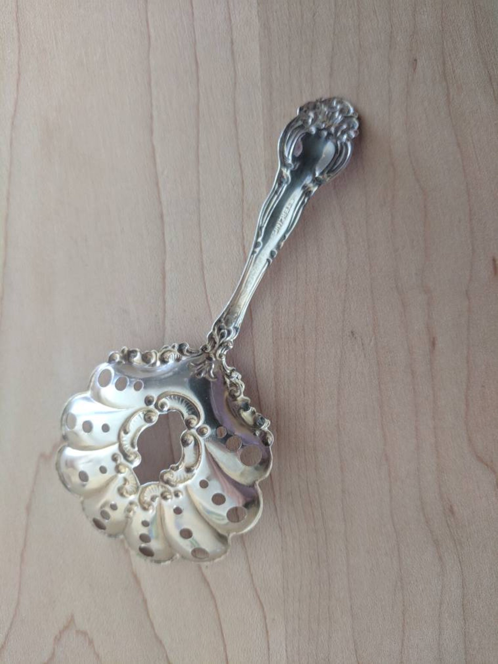 Gorgeous Antique J B & S M KNOWLES Sterling 1910 ANGELO Pierced Bon Bon ...