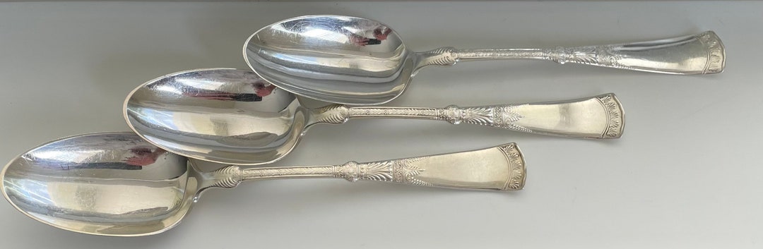 Rare Find! Antique R & B Silver 1892 ATTICA Serving Tablespoon 8 1/4 ...