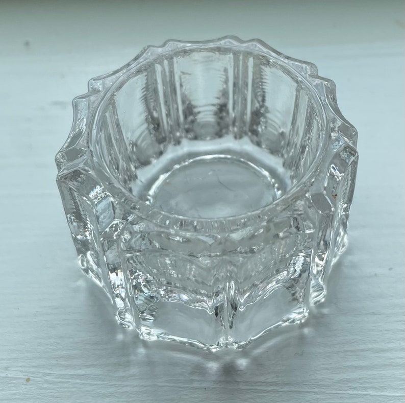 Vintage Collectible Art Deco Round Elegant Cut Glass/crystal Individual ...