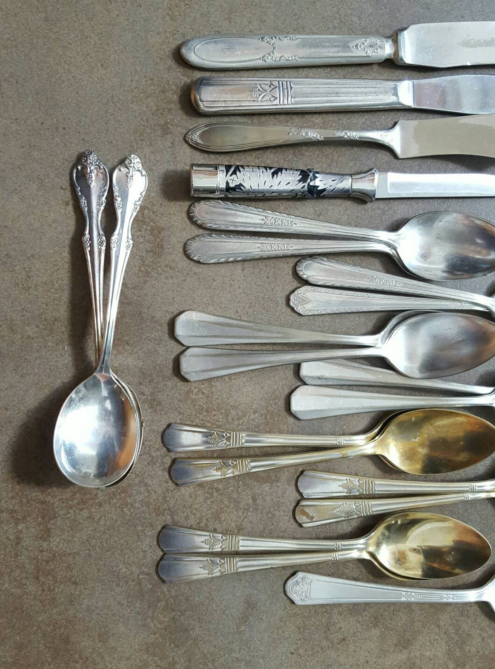Antique/vintage Silver Plate Mixed Flatware Jewelry Craft - Etsy