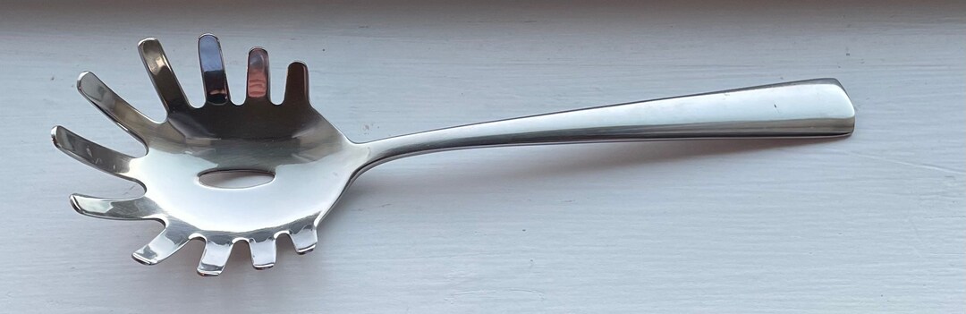 Elegant Vintage ONEIDA Silver Large Solid Clawed Spaghetti Server 9 - Etsy