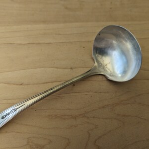 Antique Oneida TUDOR Plate 1924 QUEEN BESS Solid Sauce/mayo Ladle 5 3/4 ...