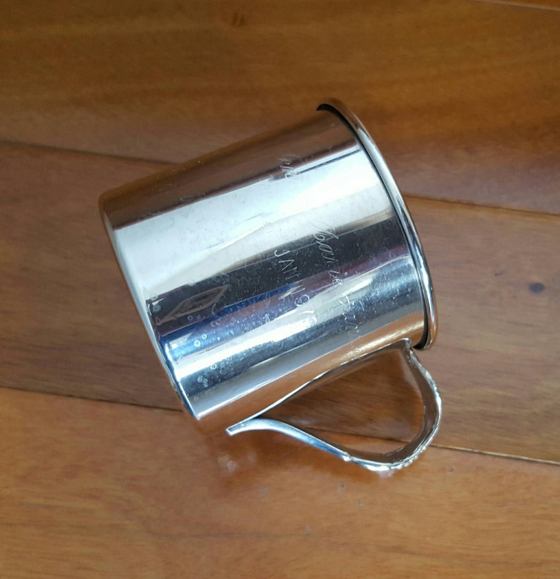 Vintage ONEIDA Silver 1960 AFFECTION Baby Christening Cup | Etsy