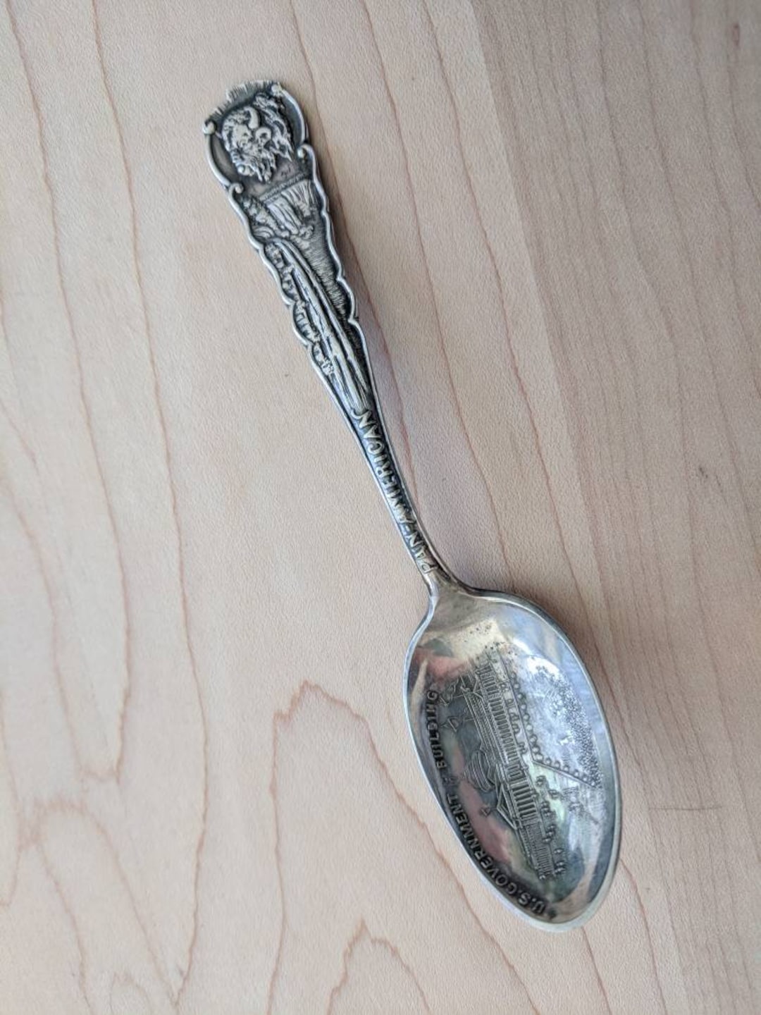Vintage Collectible PAN-AMERICAN US Government Building Souvenir Spoon ...