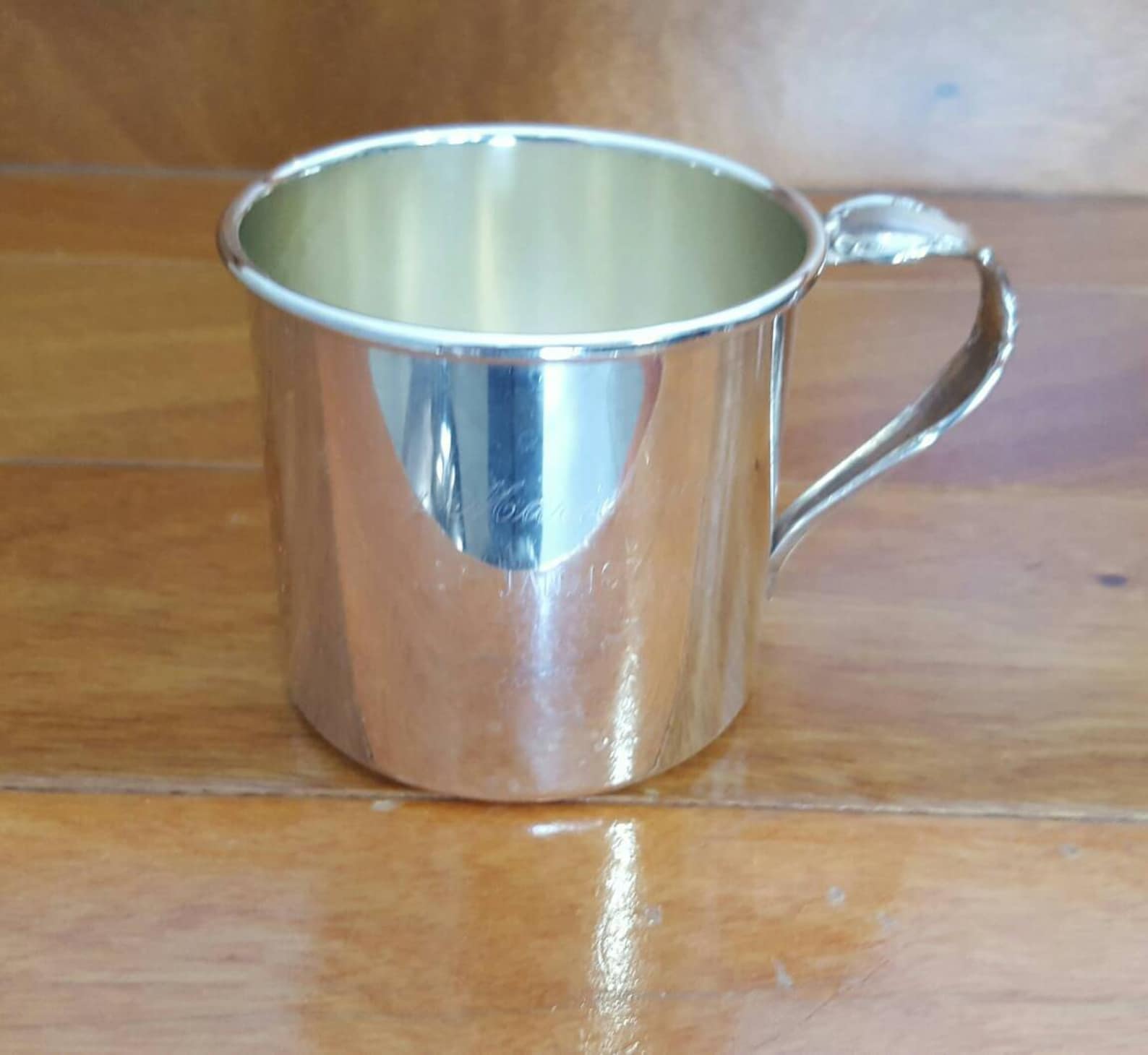 Vintage ONEIDA Silver 1960 AFFECTION Baby Christening Cup, Mono Jenny ...