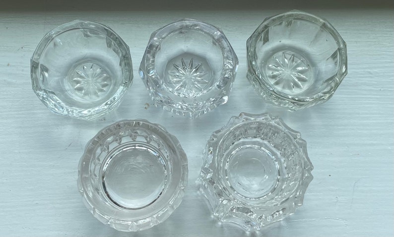 Vintage Collectible Art Deco Round Elegant Cut Glass/crystal Individual ...