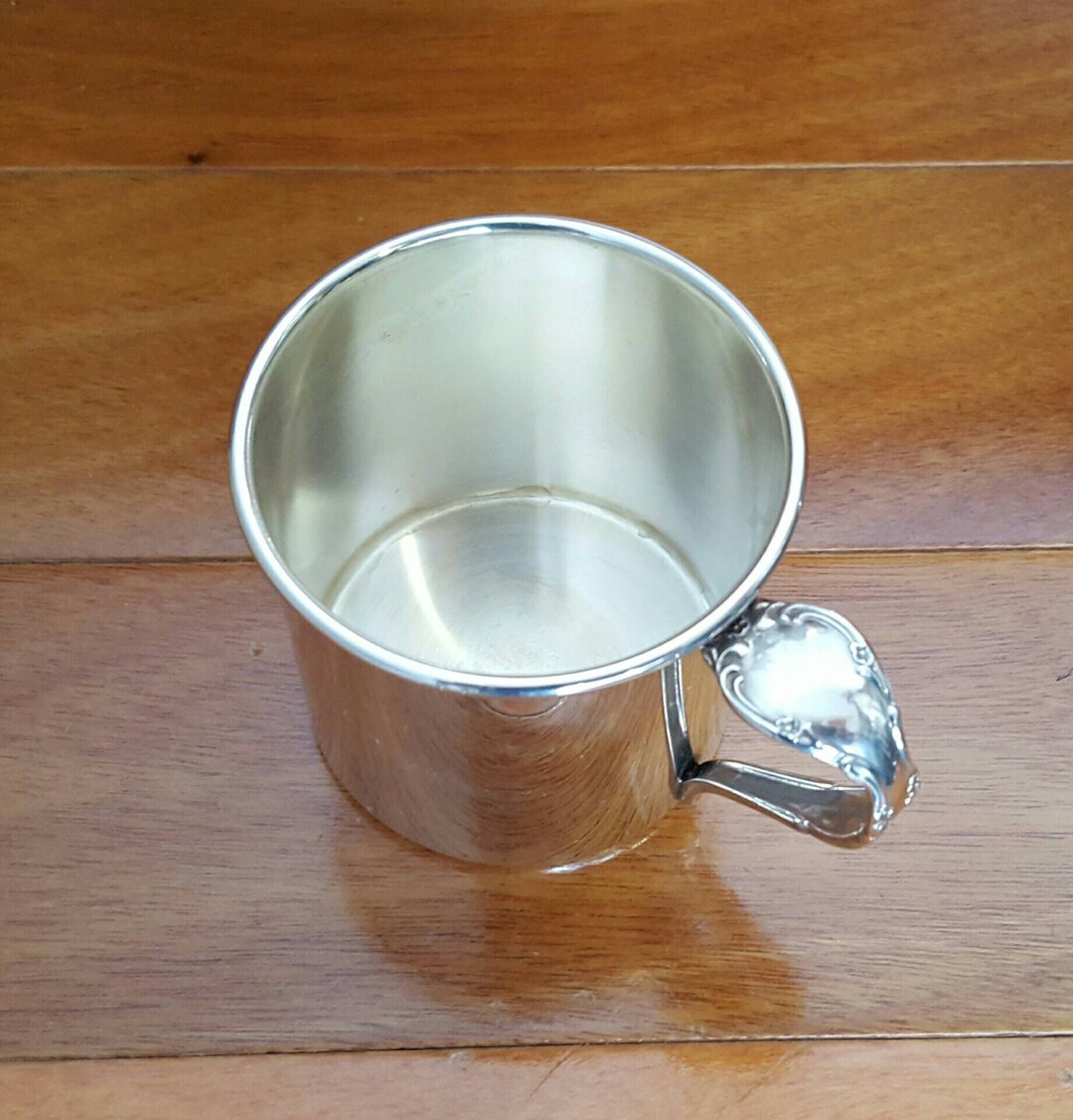 Vintage ONEIDA Silver 1960 AFFECTION Baby Christening Cup, Mono Jenny ...
