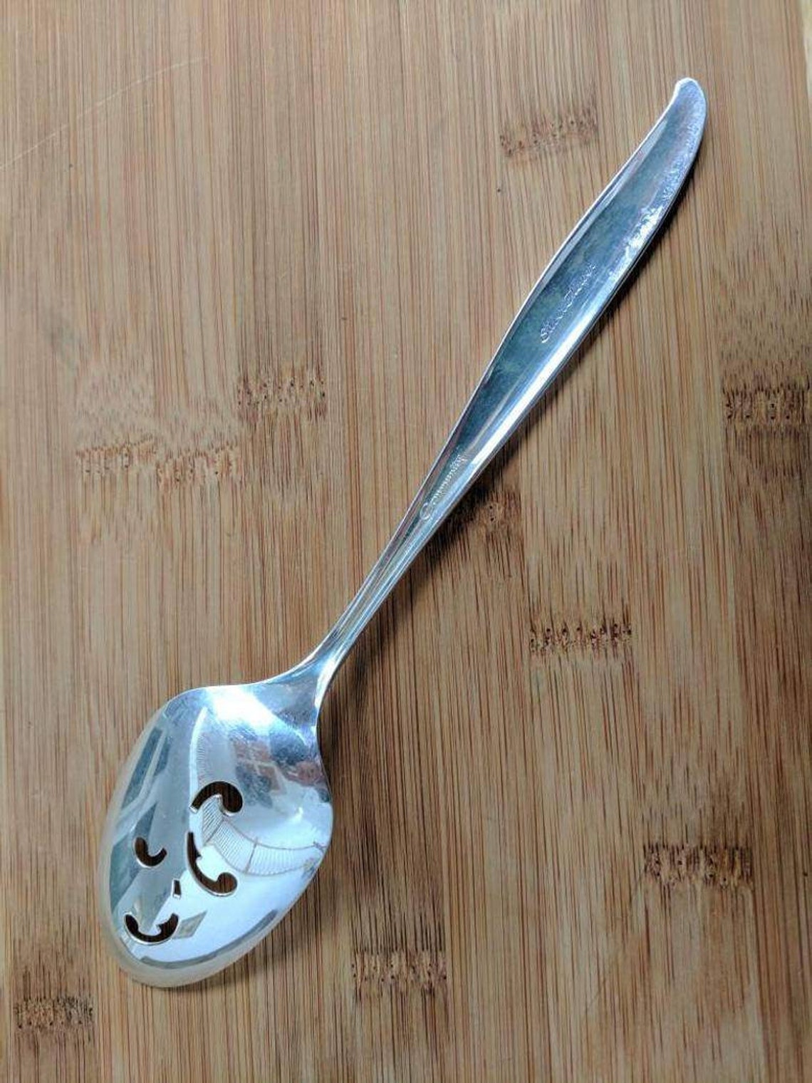 Vintage ONEIDA Community 1960 SILVER FLOWER Pierced Serving - Etsy