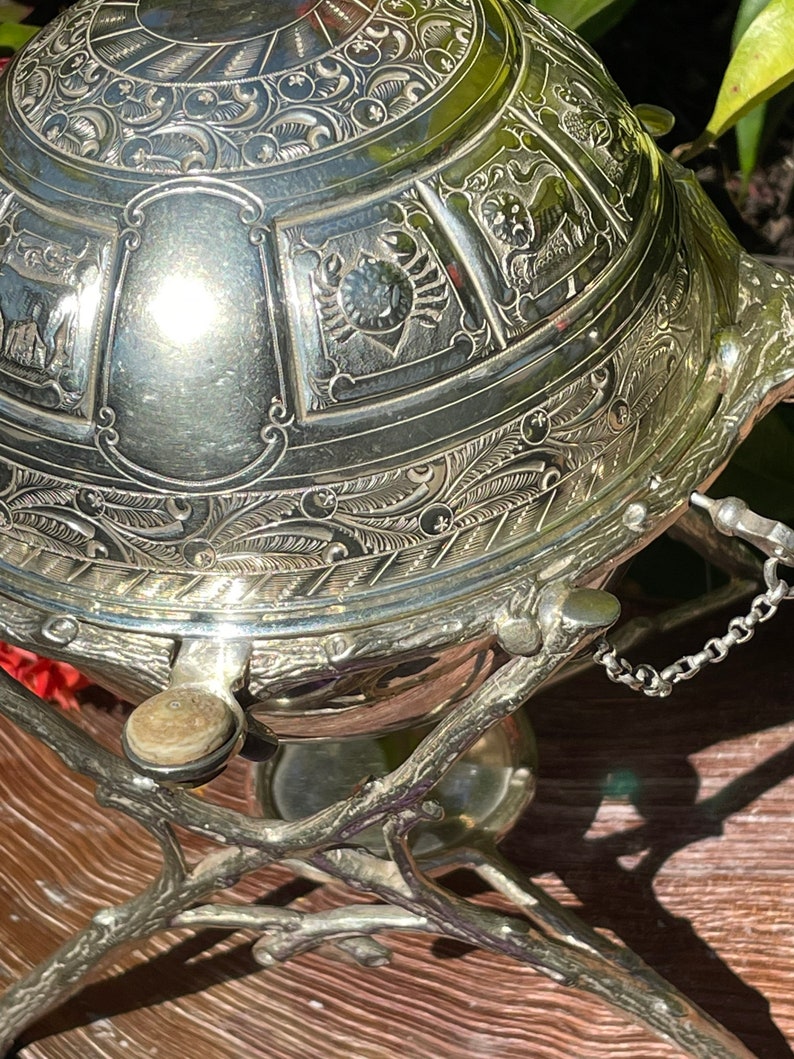 Gorgeous Antique Victorian FENTON BROTHERS Silver 1896 Figural ZODIAC ...