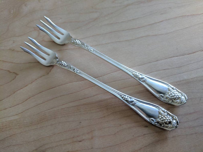 Antique RC Silver 1913 ISABELLA/GRAPE Cocktail/seafood Fork 5 - Etsy