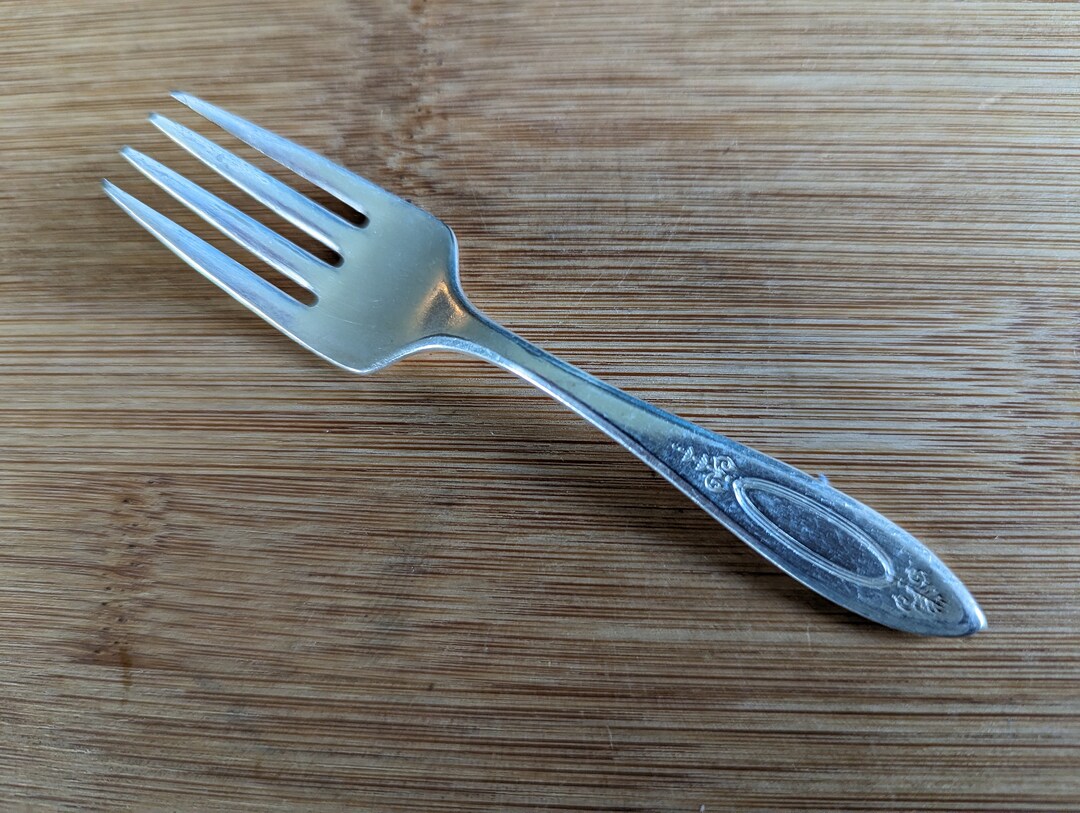 Antique COMMUNITY Silver 1917 ADAM Straight Handle Baby Fork 4" - Etsy