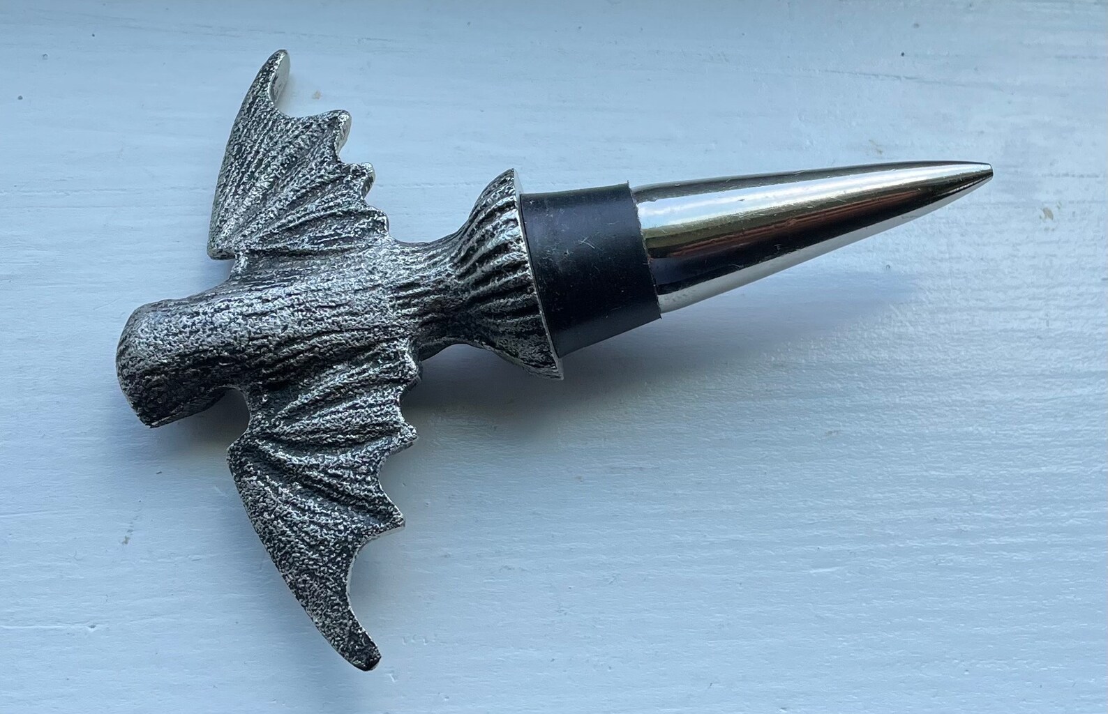Amazing Vintage Collectible Silver/pewter Tone Novelty Figural FLYING ...