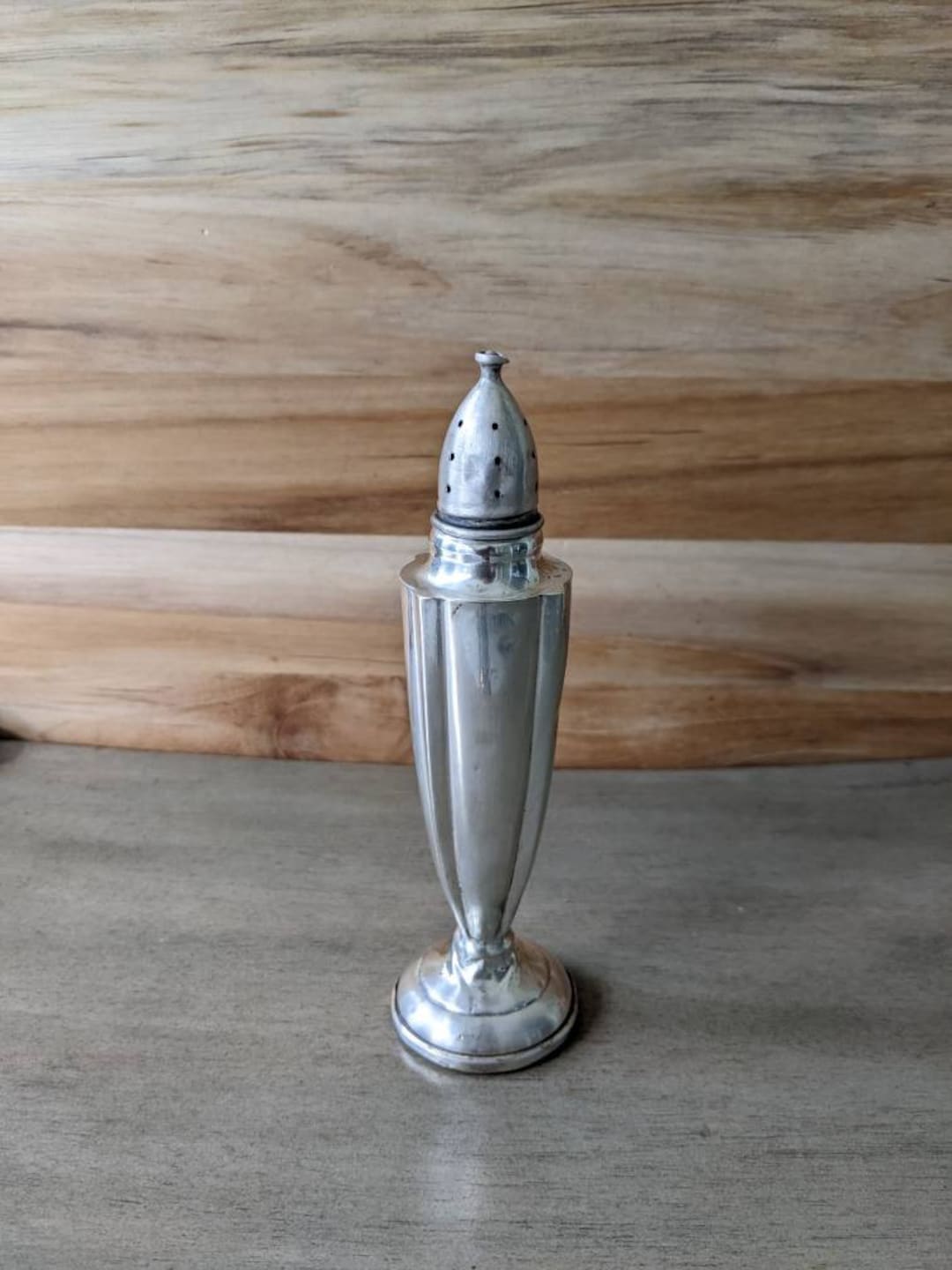 Antique STERLING Silver Weighted Tall Heraldic Salt/pepper Shaker - Etsy