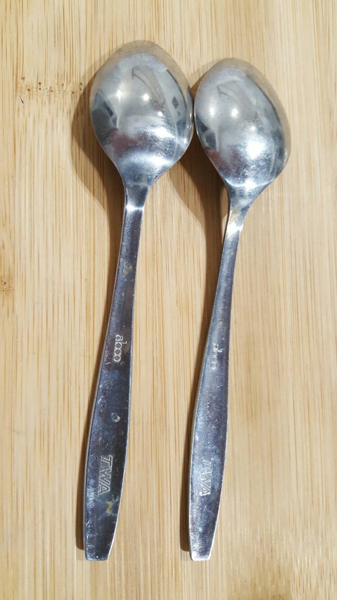 Vintage Collectible TWA AIRLINES in Flight Teaspoon by ABCO, Set of 4 ...