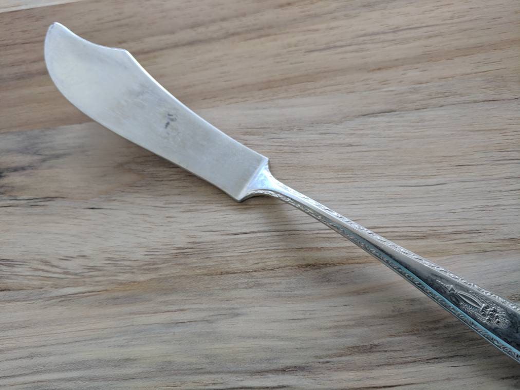 Antique YOUREX Silver 1925 LADY WASHINGTON Flat Handle Master Butter ...