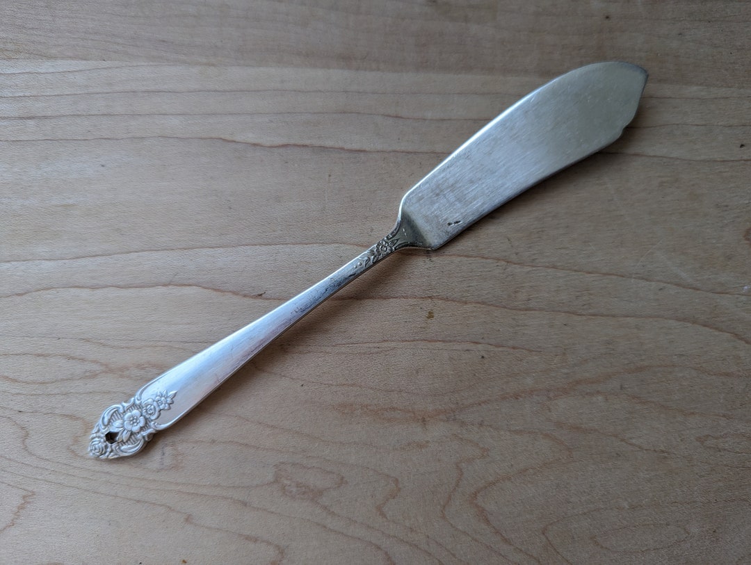 Vintage Prestige Plate 1951 DISTINCTION Flat Handle Master Butter Knife ...