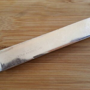 Antique 1847 ROGERS Bros 1882 EMBOSSED Hollow Handle Blunt Dinner Knife ...