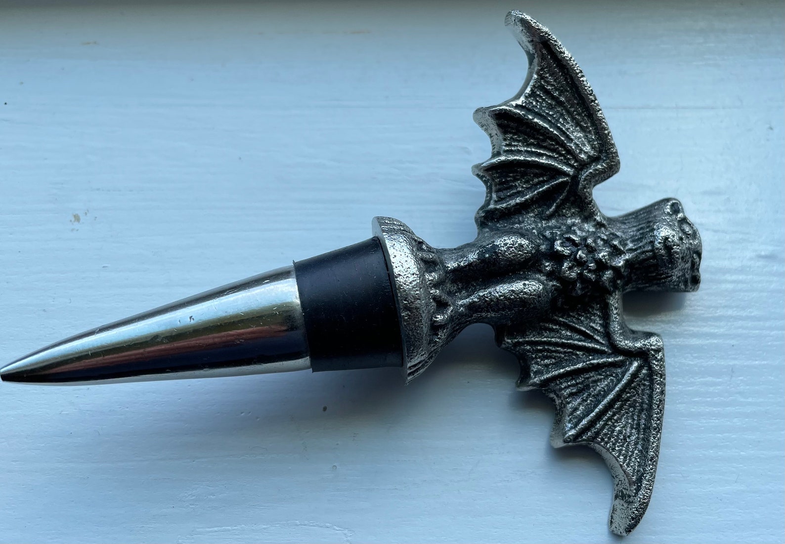 Amazing Vintage Collectible Silver/pewter Tone Novelty Figural FLYING ...