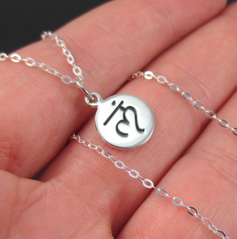 Root Chakra Necklace Sterling Silver Tiny Root Chakra Charm - Etsy