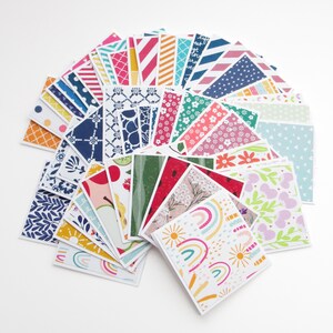 50 Mini Notecards 2x2 Blank Lunch Box Notes Small Tiny Note Card Set ...