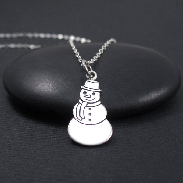 Snowman Necklace - Etsy