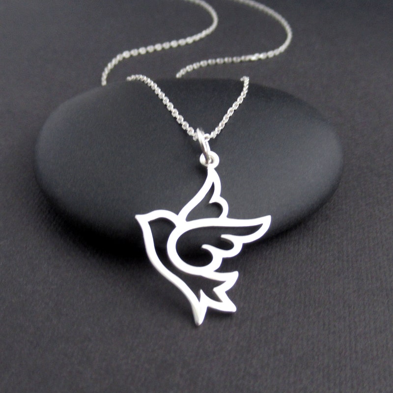 Sterling Silver Dove - Etsy