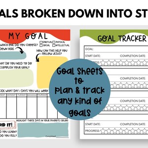 Children's Guide Book Goal Setting Planner - Etsy