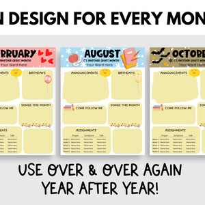 Primary Monthly Newsletters I Fillable I Printable - Etsy