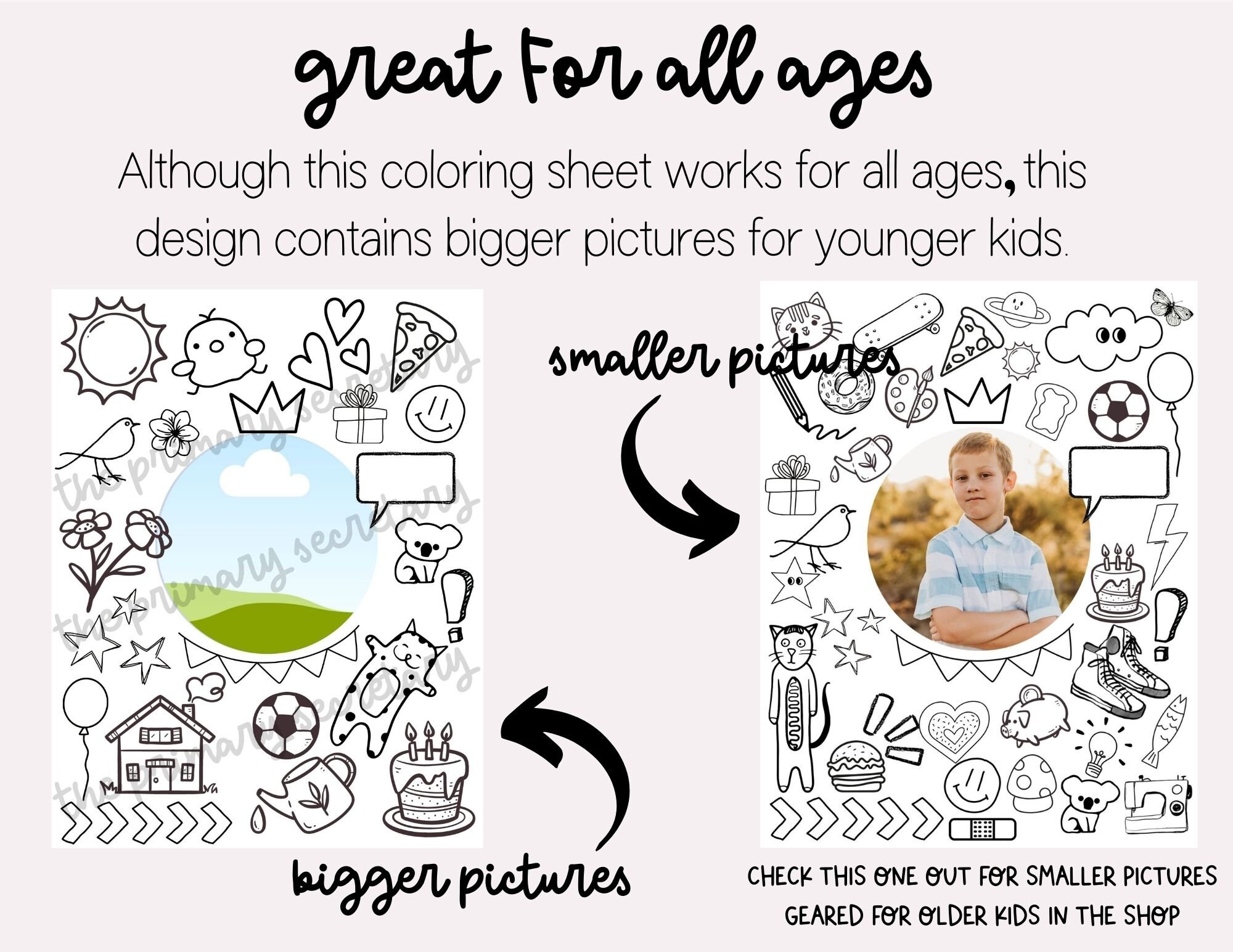 Custom Coloring Page - Instant Download - Etsy