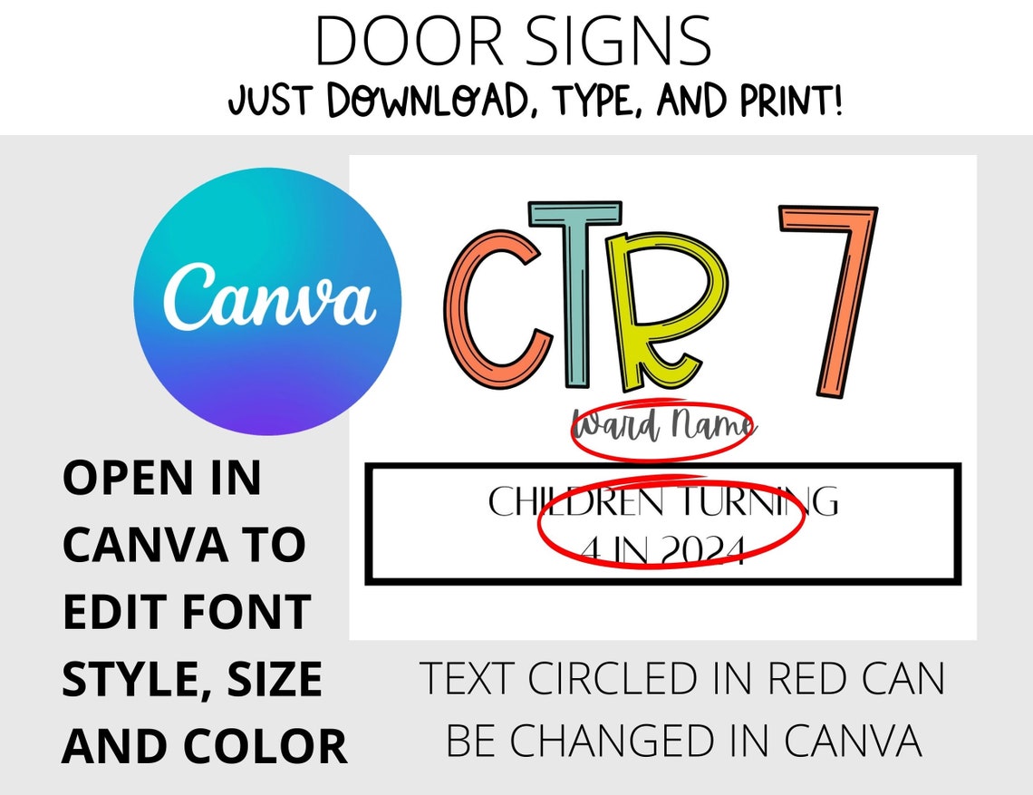 Primary Class Signs- Simplified-instant Download - Etsy