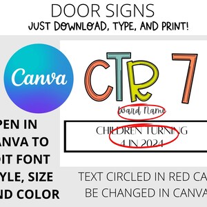 Primary Class Signs- Simplified-instant Download - Etsy