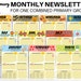 Primary Monthly Newsletters I Fillable I Printable - Etsy