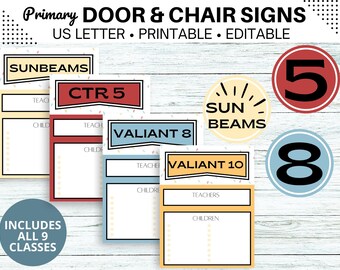 Lds Primary Door Signs - Etsy