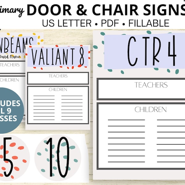 Class Door Sign - Etsy
