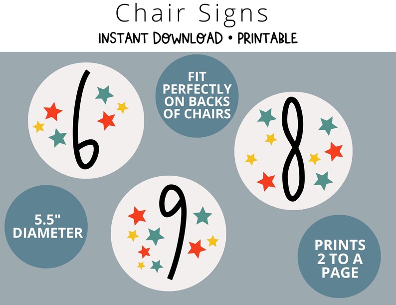 Primary Class Door Signs Instant Download - Etsy