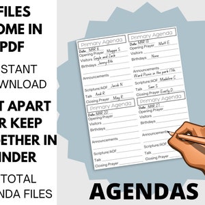 Primary Sharing Time Assignment Wristbands & Agendas - Etsy