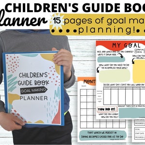 Children's Guide Book Goal Setting Planner - Etsy