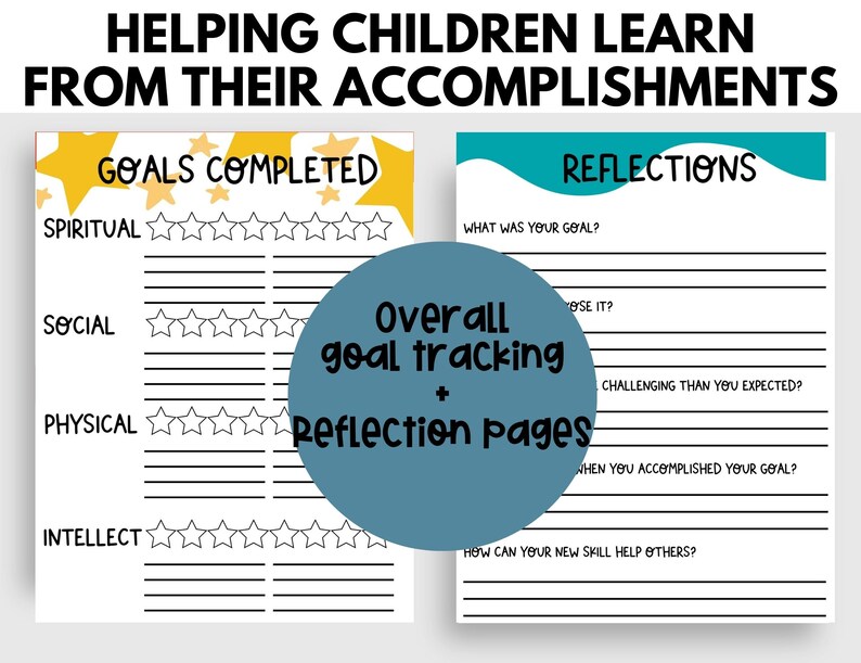 Children's Guide Book Goal Setting Planner - Etsy