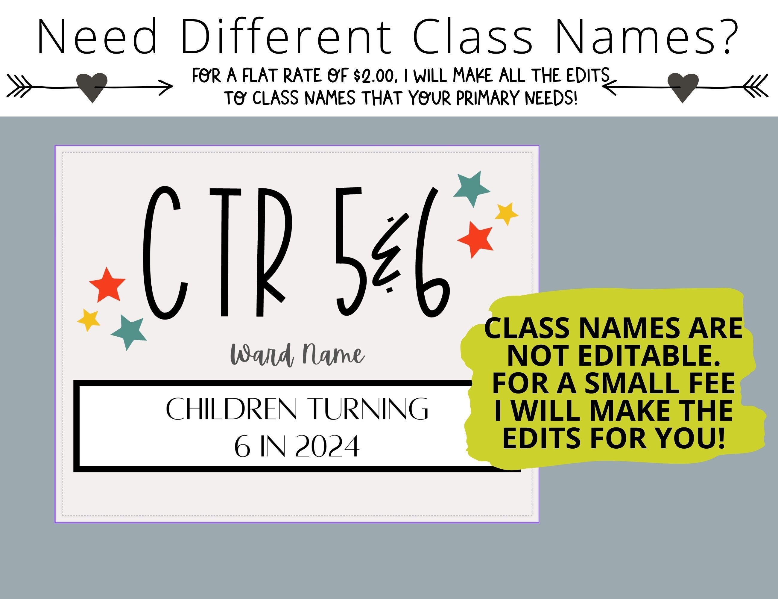 Primary Class Door Signs Instant Download - Etsy