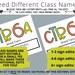 Primary Class Signs- Simplified-instant Download - Etsy