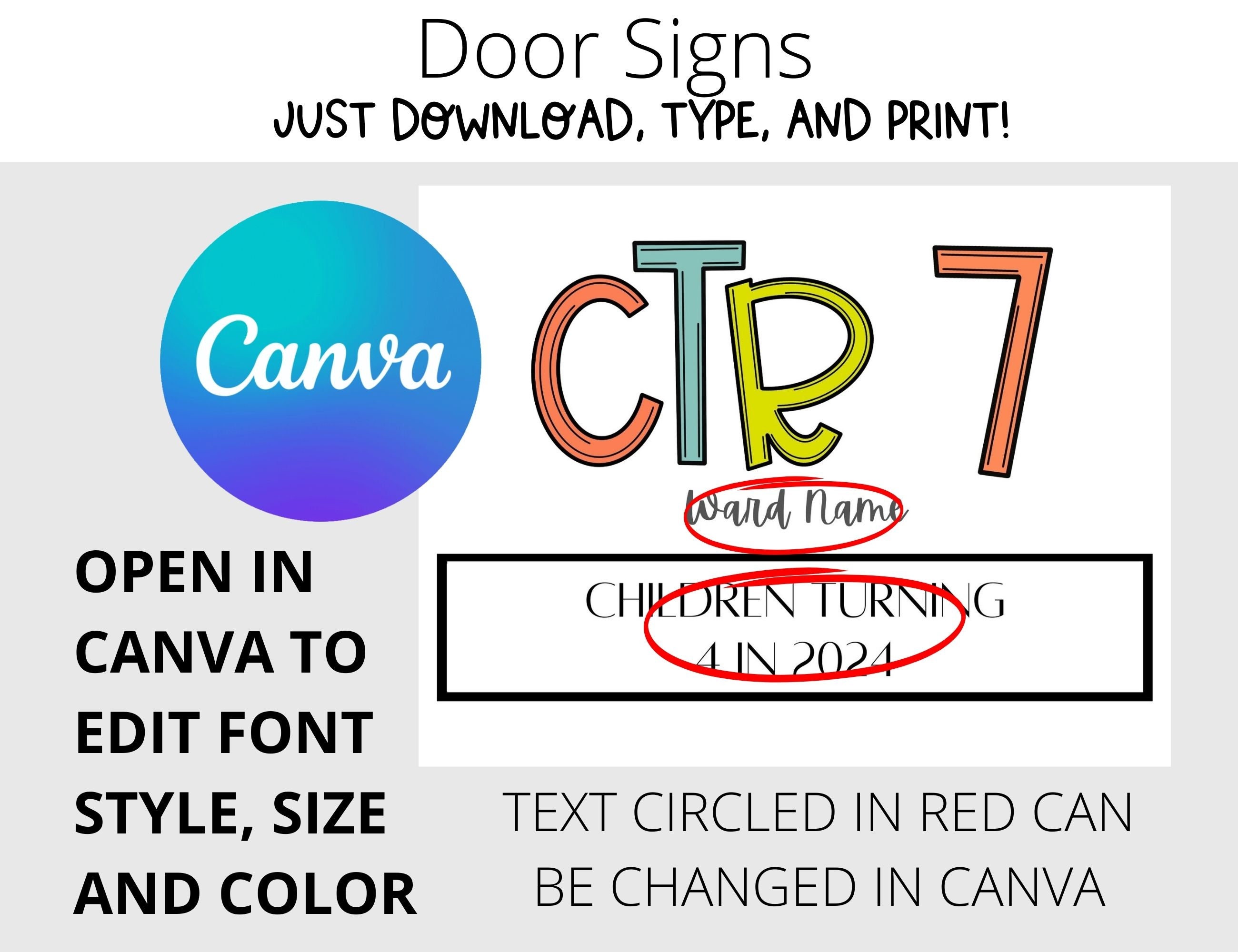 Primary Class Signs Simplified-instant Download - Etsy