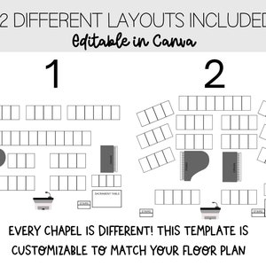 LDS Chapel Seating Chart for Primary Program, Choir, ETC - Etsy