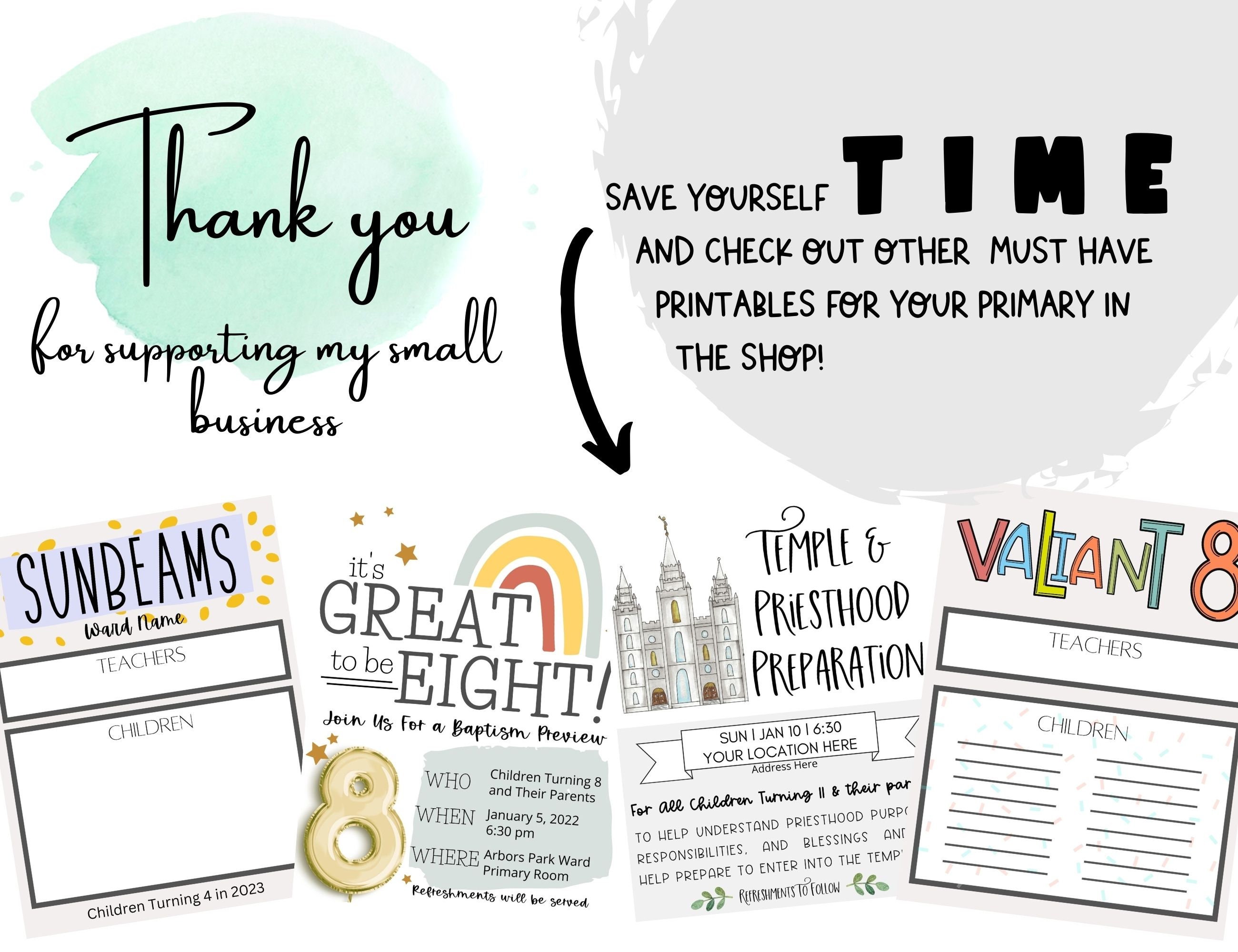 Primary Sharing Time Assignment Wristbands & Agendas - Etsy